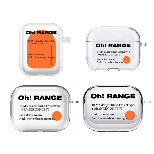 MUSINSA公式 | BALLOON FRIENDS AirPod Clear Case - Oh RANGE