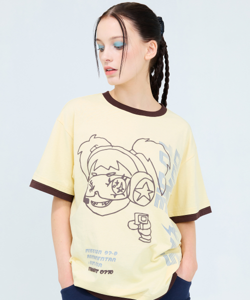 MUSINSA | LUV IS TRUE RT ANIME TEE(CREAM)