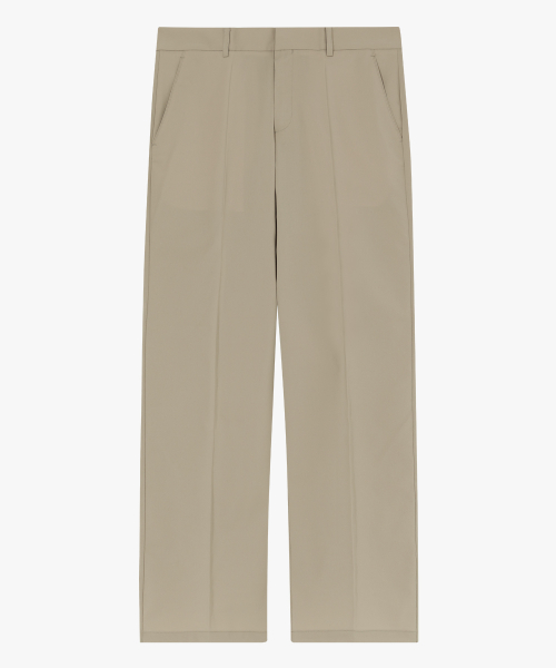 MUSINSA | DECOROSO Straight Fit Cooling Spandex Slacks [Beige]