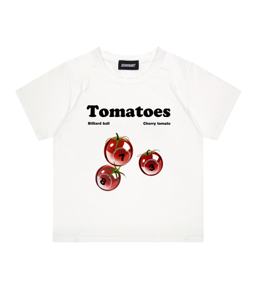 MUSINSA | DOMINANT Tomatoes Crop Tee White