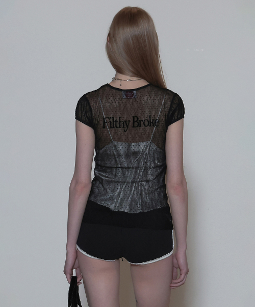 스컬프터(SCULPTOR) Filthy Broke Sheer Tee Mesh Black - 사이즈 & 후기 | 무신사