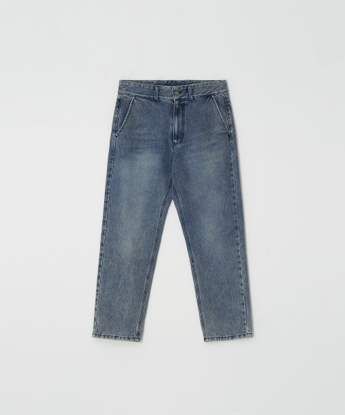 이지오(EZIO) Straight Blue Denim Pants - 사이즈 & 후기 | 무신사