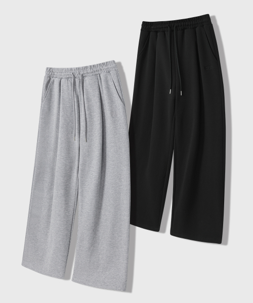리메인세컨드(LEMAIN SECOND) [2PACK] 원턱 와이드 스웨트 팬츠_3COLOR - 사이즈 & 후기 | 무신사