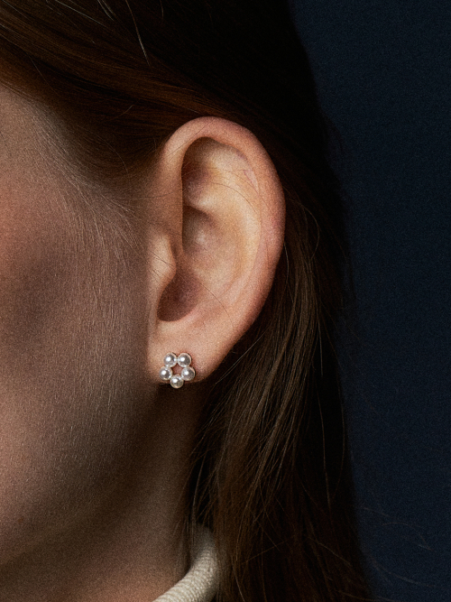 MUSINSA | HEI cute flower pearl earring