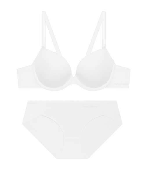 MUSINSA | CODESCOMBINE INNERWEAR Essential Aerocool Bra pantset_White