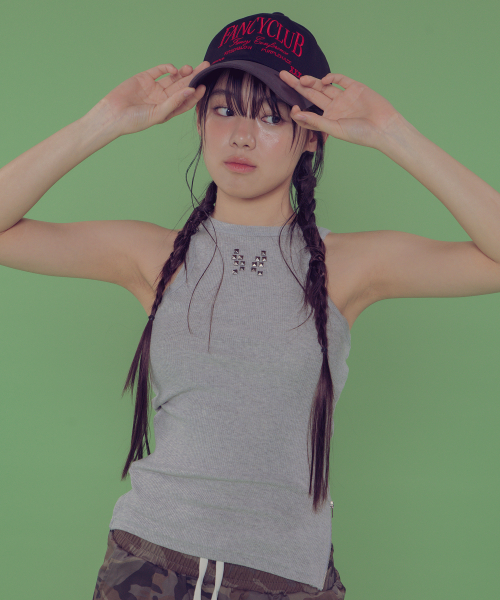 MUSINSA | FANCY CLUB [NF] Comfort Zipper Sleeveless_(GRAY)_F24QB272