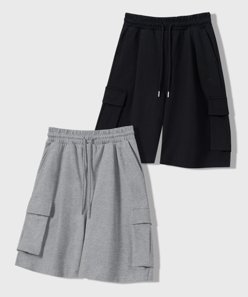 리메인세컨드(LEMAIN SECOND) [N PACK] 버뮤다 와이드 원턱 카고 스웨트 쇼츠_3COLOR - 사이즈 & 후기 | 무신사