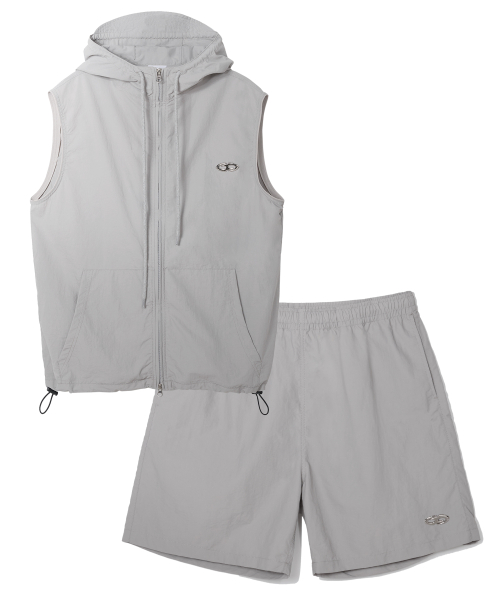MUSINSA | GOTTER GALLERY SYMBOL BASIC NYLON VEST SET-UP_GY