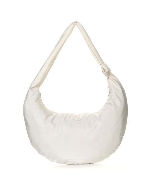 MUSINSA | NICK&NICOLE NICOLE NYLON SHOULDER KNOT BAG_CREAM