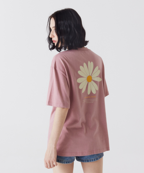 MUSINSA | AWESOME STUDIO Daisy printed Oversized fit Short-sleeved T ...