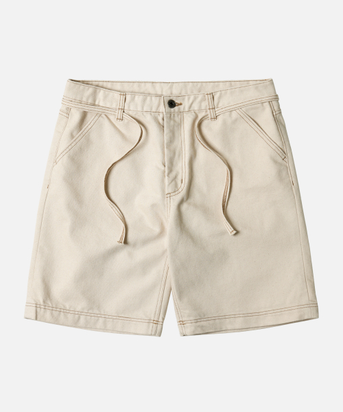 MUSINSA | FRIZMWORKS STRING DENIM SHORTS _ NATURAL