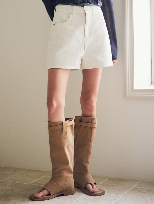 MUSINSA | GENERAL IDEA GNRL Eco denim shorts [WHITE] / WBD2L12508