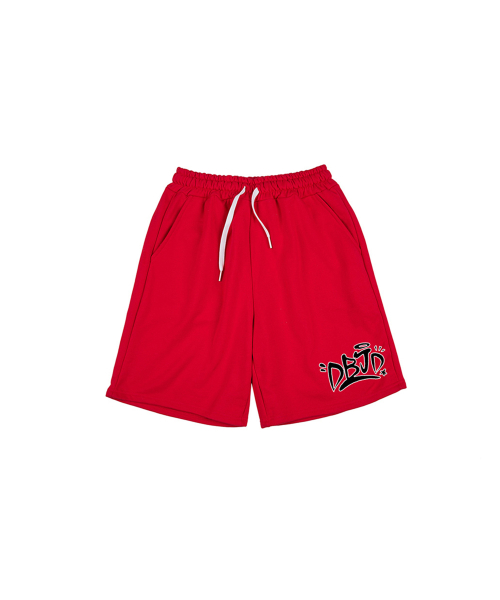 MUSINSA | DOUBLE JD DBJD doodle logo half pants red