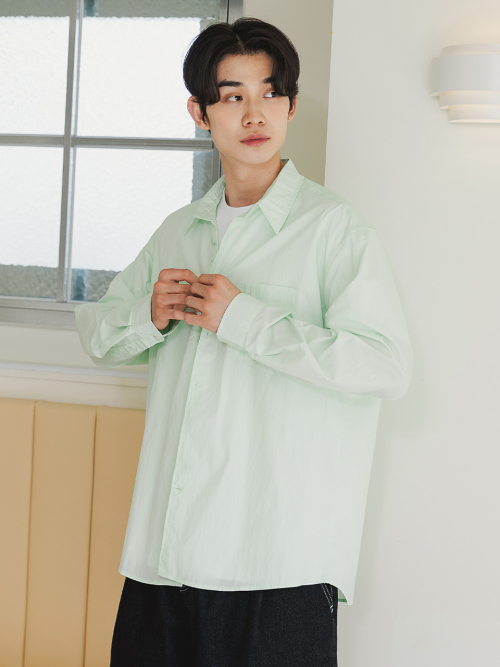 MUSINSA | ALVINCLO [DE LUXE] Comfort Basic Paper Shirt DLX1206 (8 COLOR)