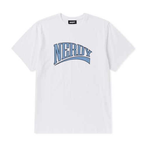 MUSINSA | NERDY Big Arch Logo Short Sleeve T-Shirt White