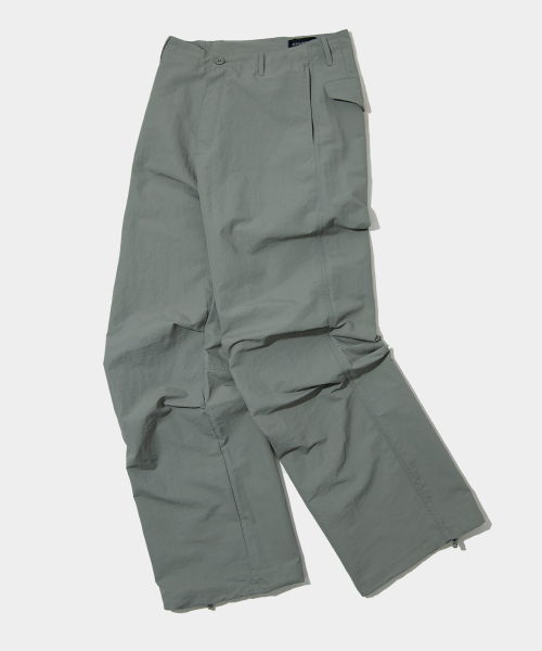 MUSINSA | BLACK MOMENT utility wide parasuit nylon pants [Gray]