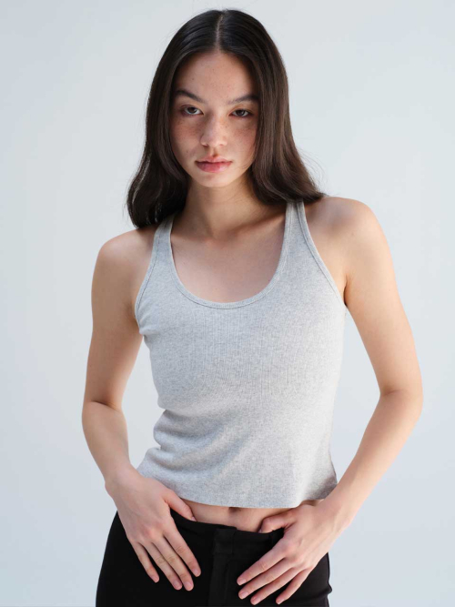 MUSINSA | EXPIRED GIRL Everyday Basic Tank Gray