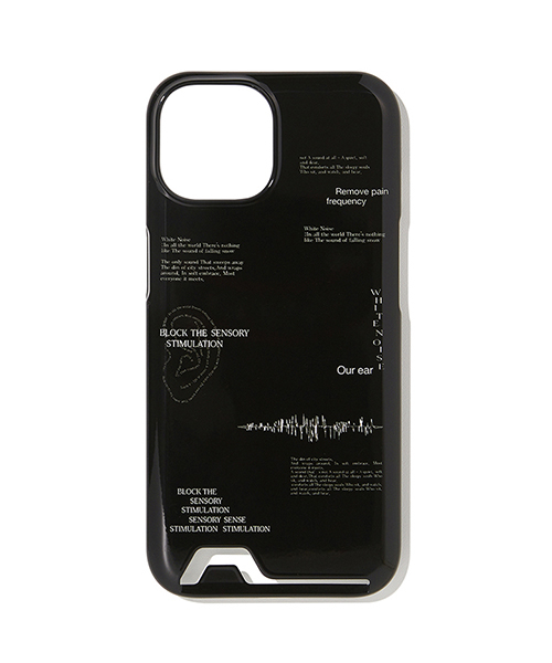 MUSINSA | KIRSH Collection Graphic Card slot phone case [Black]