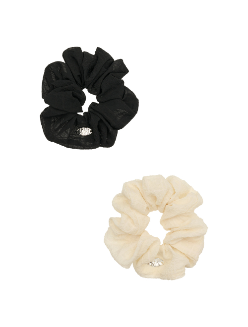 제너럴아이디어(GENERALIDEA) 링클 헤어 스크런치 [2COL SET] / WBD2L98511 - 후기 | 무신사