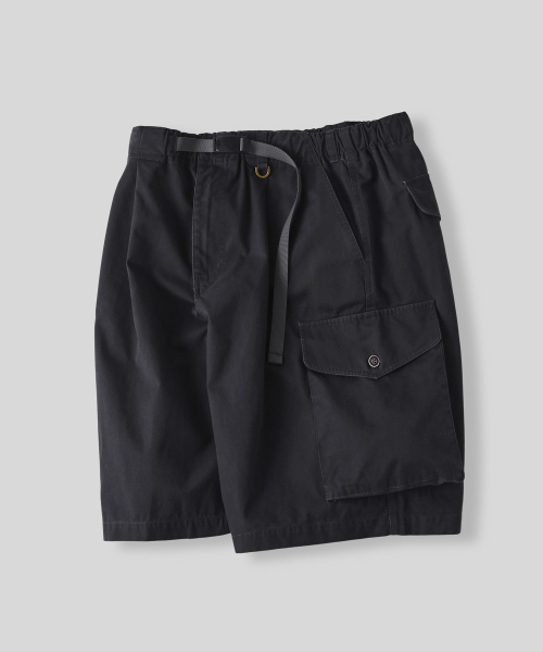 MUSINSA | LAFUDGESTORE Bio High Density Cargo Bermuda Pants_Dark Cloud