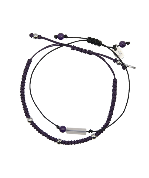 MUSINSA | NFF dusky bracelet set-violet