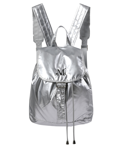 MUSINSA | MUCENT GLOSSY MINI SILVER BACKPACK (2Color)