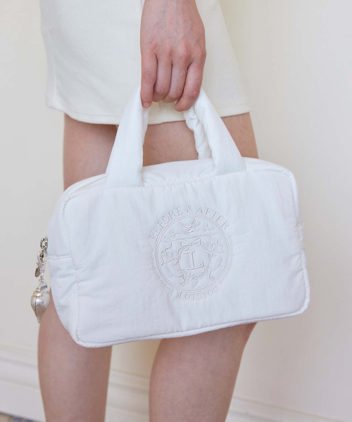 MUSINSA | LOTSYOU lotsyou_Fairy tale Padding Mini bag Ivory