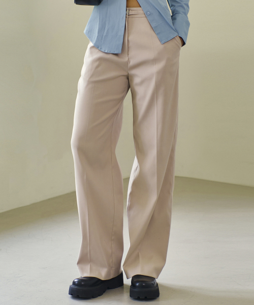 비터셀즈(BITTERCELLS) C.G 버클 슬랙스-베이지 - 사이즈 & 후기 | 무신사