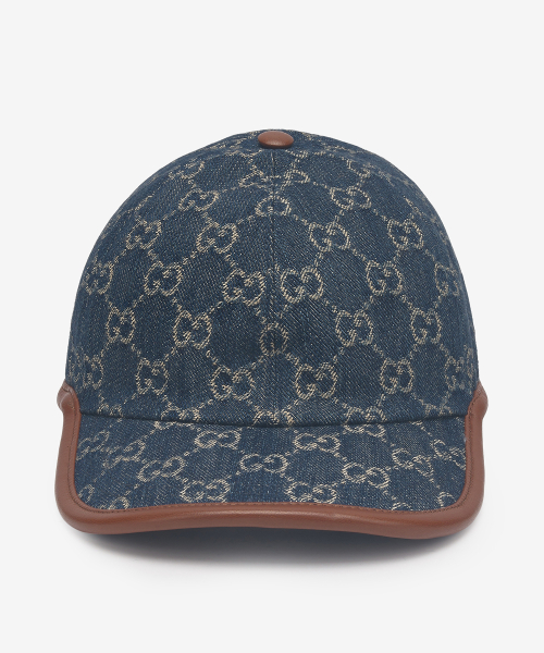 MUSINSA | GUCCI GG denim ball cap - Blue: Ivory / 6562064HAC34264