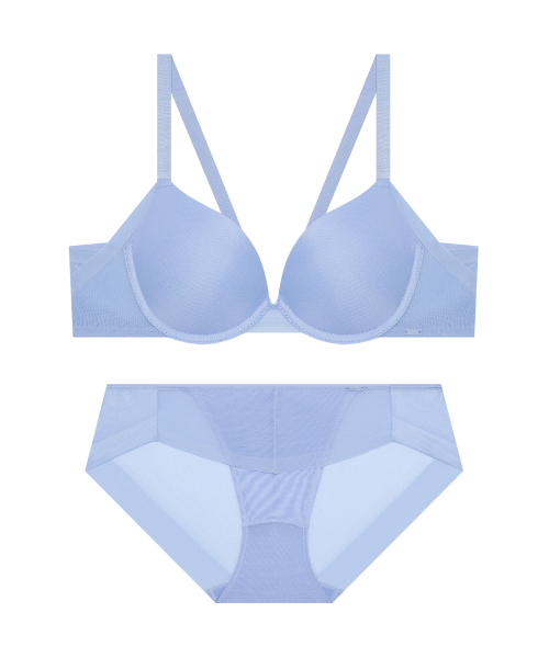 MUSINSA | CODESCOMBINE INNERWEAR Cool Mesh Double Wing Fusing Bra Pants Set_Pacific Blue
