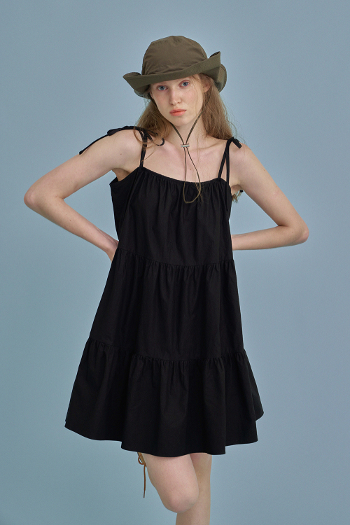 MUSINSA | WITHOUT SUMMER Cloud Ribbon One Piece_Black