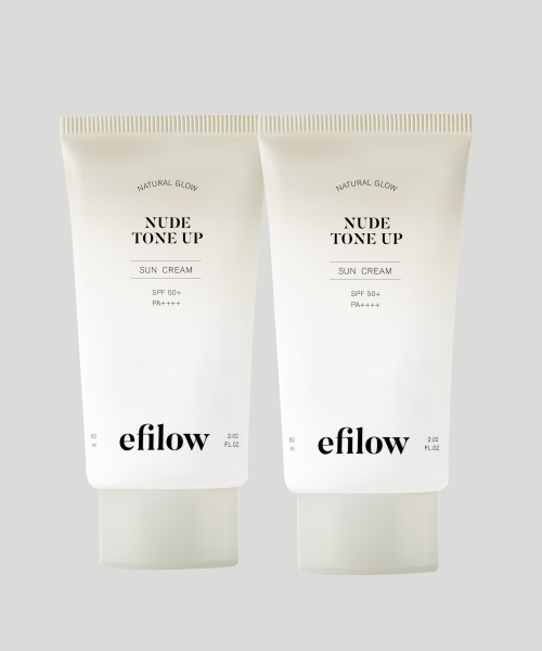 에필로우(EFILOW) [2개세트] 내추럴 글로우 상아빛 결광 톤업 선크림 60ml - 후기 | 무신사