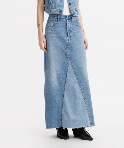 리바이스(LEVI'S) 아이콘 롱 스커트_A8727-0000 - 사이즈 & 후기 | 무신사