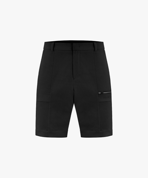 MUSINSA | FAIRLIAR Men's Zipper Pocket Shorts (Black)