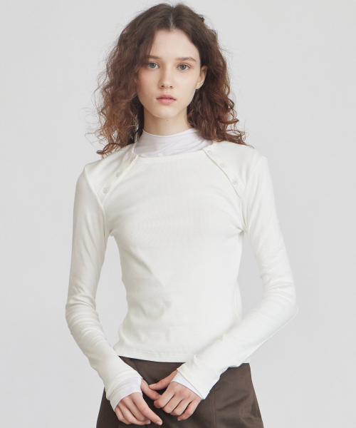 MUSINSA | ITOV SEOUL Slim Button Top IV