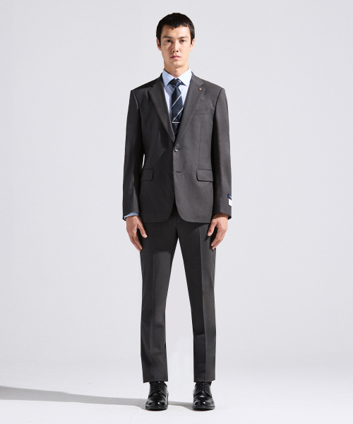 MUSINSA | STCO Classic fit four-way spandex suit set-up (brown)