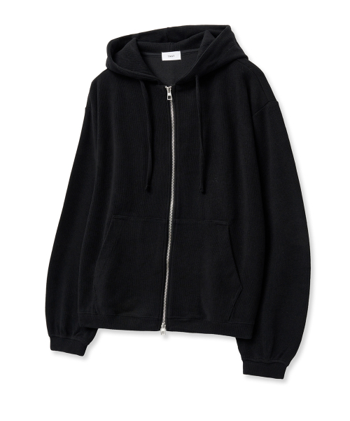 티엔지티(TNGT) 블랙 오버핏 니트 후드집업 스웻셔츠 (TNTS4F102BK) - 사이즈 & 후기 | 무신사