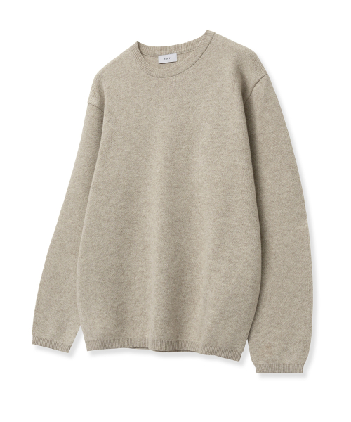 MUSINSA | TNGT Melange Oatmeal Semi-Overfit Wool Cashmere Essential ...
