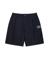 WACKY WILLY LOGO標籤斜紋短褲（海軍藍） (Creatrip)