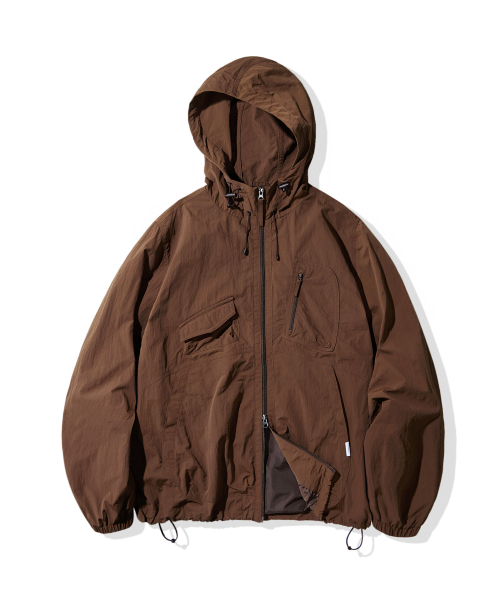 MUSINSA | Codegraphy Nylon Taslan Work Windbreaker_Brown