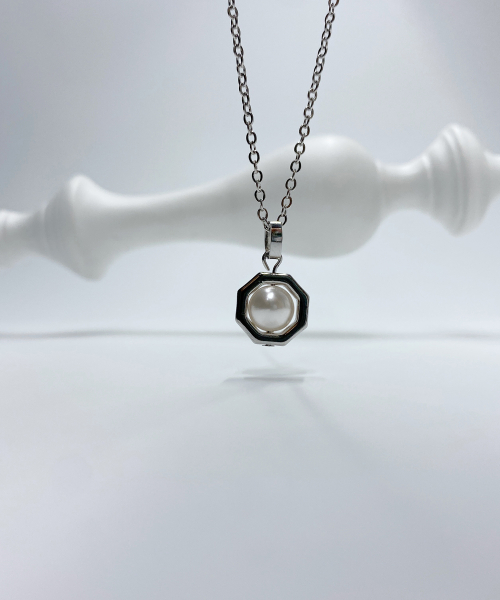 쿠도스(KUDOS) Octagon Pearl Mini Necklace - 후기 | 무신사