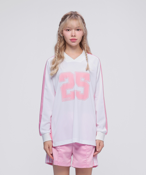 MUSINSA | 25PERCENTAGE 25P Number Block Core Long Sleeve T-Shirt 25B41220PK