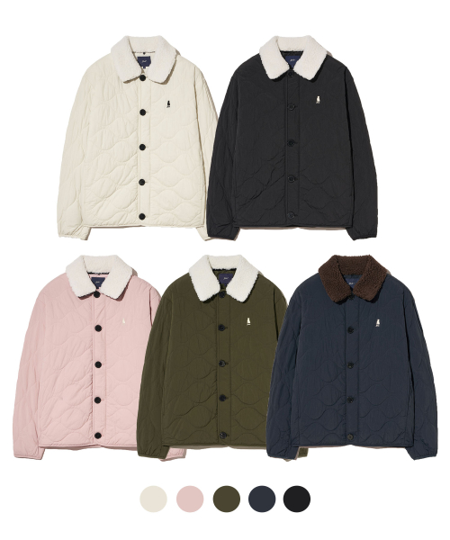 MUSINSA | YALE [5 COLOR] Heritage Dan Kara Detachable Quilting Jacket