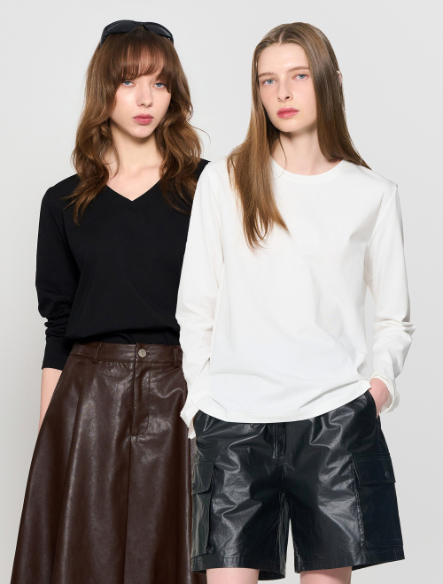 MUSINSA | GENERAL IDEA Essential Basic T-shirt [SET]