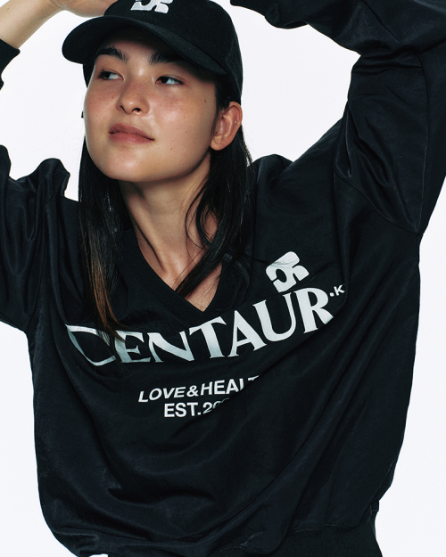 센토르(CENTAUR.KR) CENTAUR NYLON V-NECK SWEATSHIRT_BLACK - 사이즈 & 후기 | 무신사