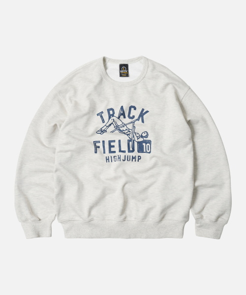 프리즘웍스(FRIZMWORKS) T&F HIGH JUMP SWEATSHIRT _ OATMEAL - 사이즈 & 후기 | 무신사