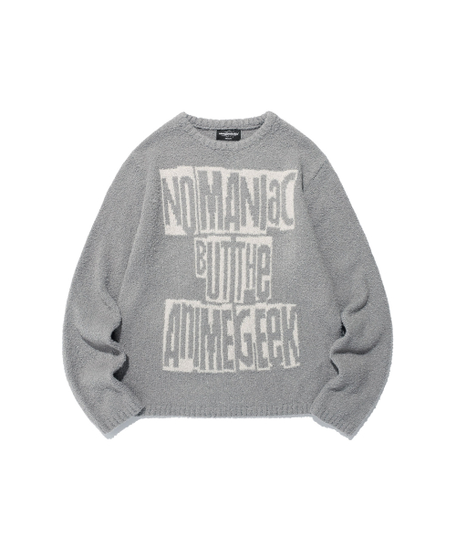 MUSINSA | NICE GHOST CLUB ANIME L/S KNIT TEE_GREY(NG2EFUK608A)