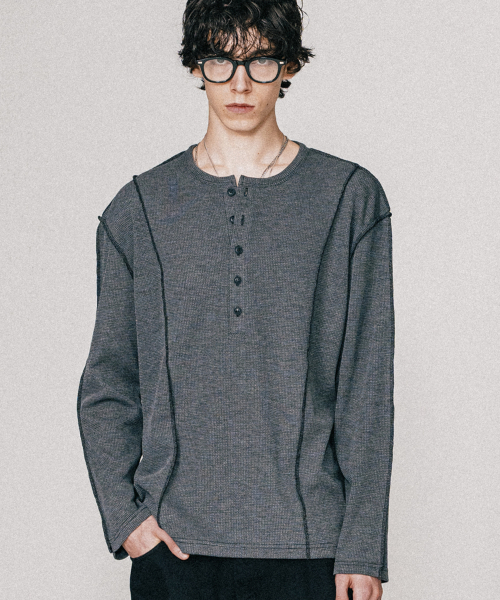 바스틱(VASTIC) 리버스 헨리넥 롱슬리브_차콜 - 사이즈 & 후기 | 무신사