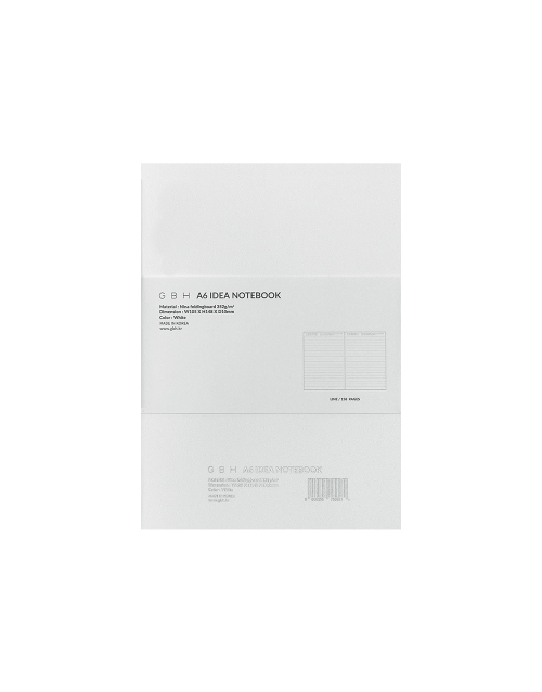 지비에이치 홈(GBH HOME) A6 IDEA NOTEBOOK WHITE 아이디어 노트 - 후기 | 무신사