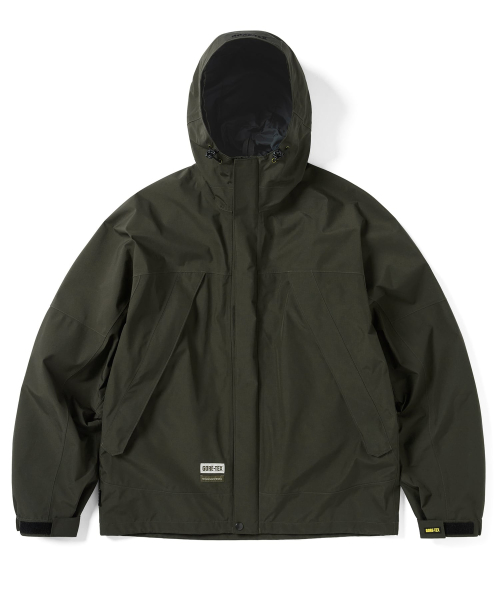 MUSINSA | thisisneverthat® GORE-TEX 2L Cold Weather Jacket Olive Brown